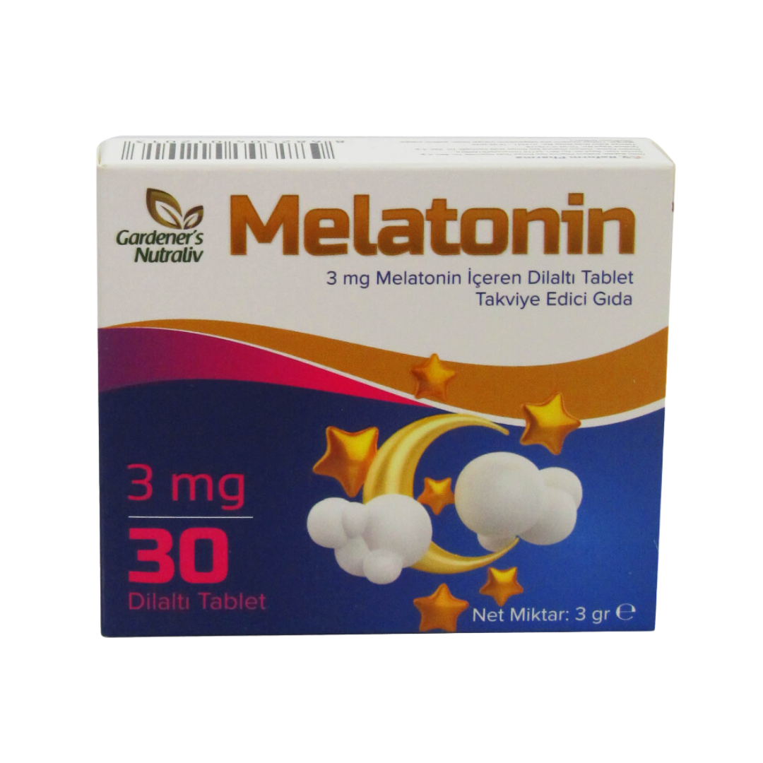 Gardener's Nutraliv Melatonin 3mg, 30 tablet – Nabatey Global